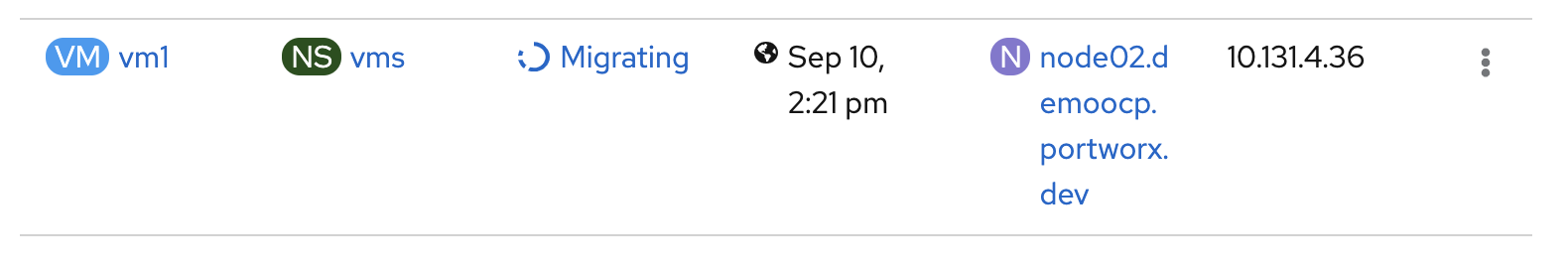 Live Migration, Backup and Restore for Openshift Virtualization - Portworx